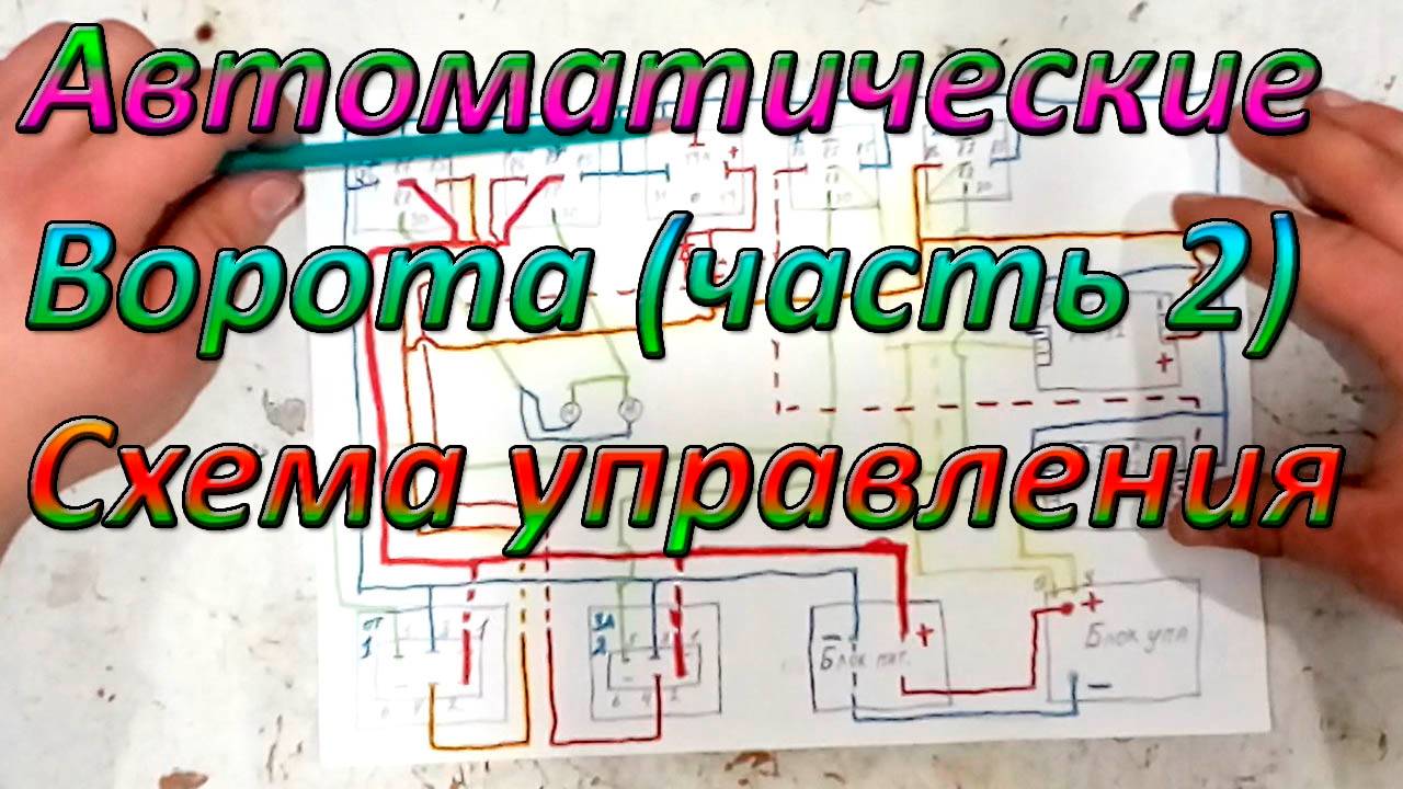 Автоматические распашные ворота (Часть 2) схема управления!