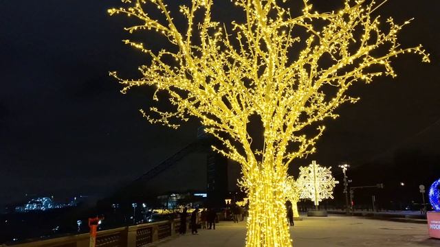 Канун Нового года в МОСКВЕ. Патриарший мост. Воробьевы Горы