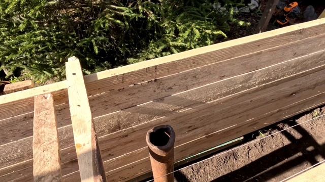 Делаем новый забор🚟. бетон.