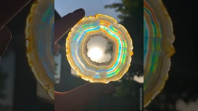 полированный срез агата