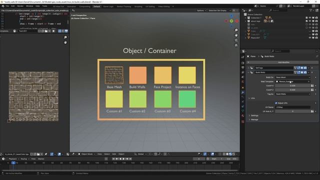 Build Walls-How to Use - DJH Geometry Node Assets