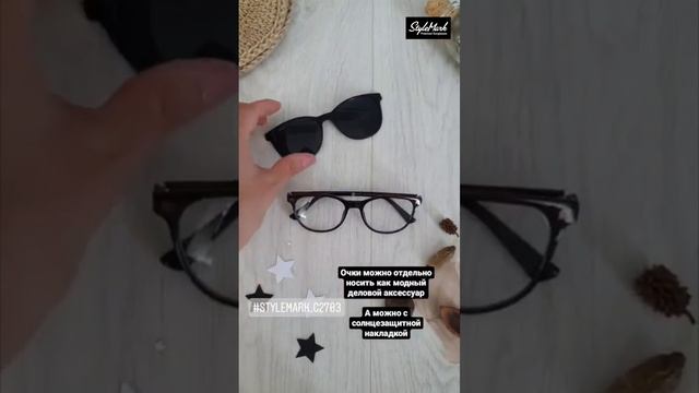 Оправа StyleMark Polarized C2703C с солнцезащитной насадкой (клип-он)