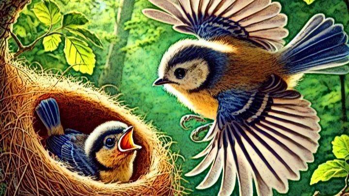 Птичка синичка. Сказка.