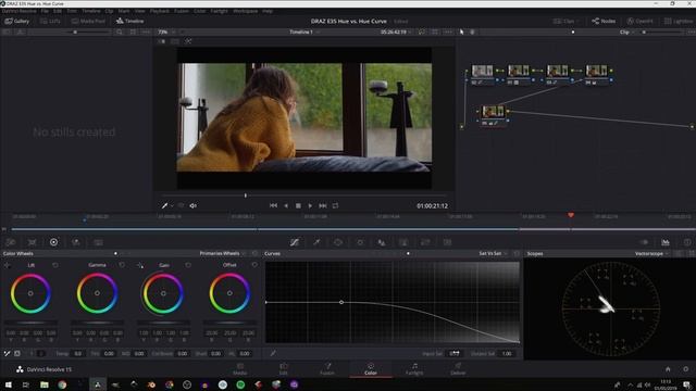 Кривые [Sat vs Sat] в Davinci Resolve