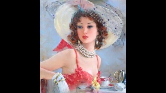 Я женщину рисую