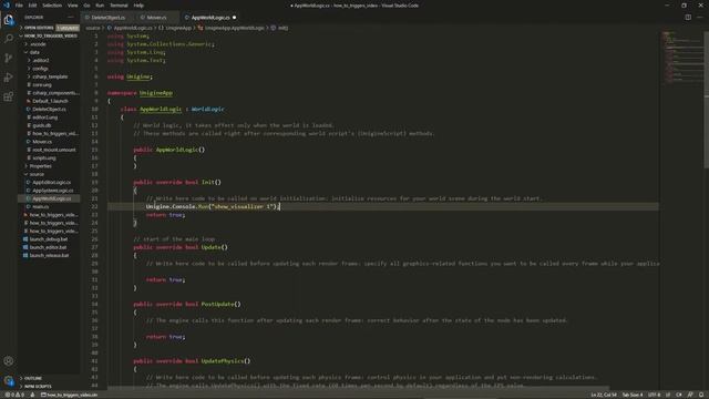Как обнаружить любой объект при помощи World Trigger - UNIGINE 2 подсказки и советы