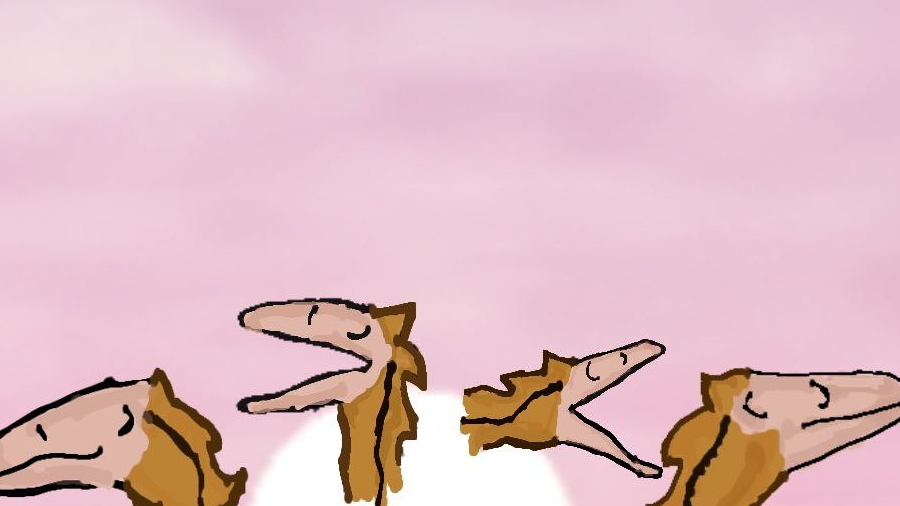 стая дейнонихов в The cursed isle