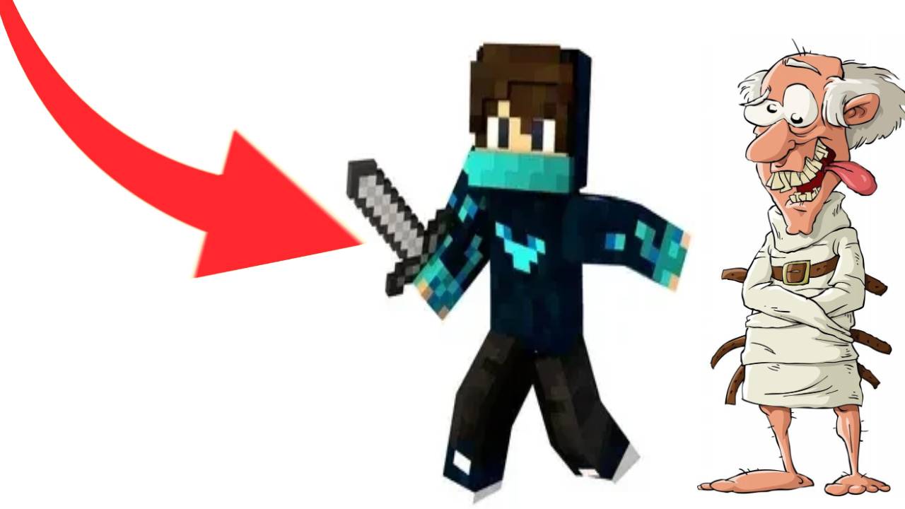 Впервые встретил циклопа в майнкрафт