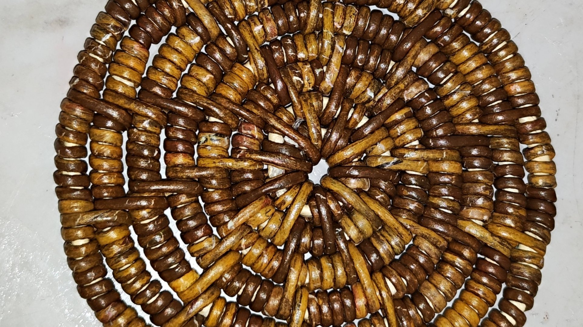 МК. Подставка корневым плетением из бумажной лозы. #366