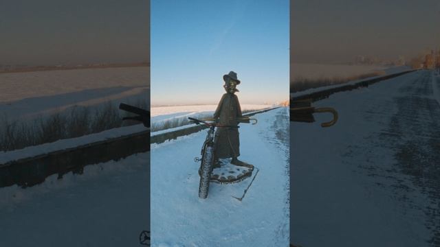 Фэтбайк зимой. Чехов.