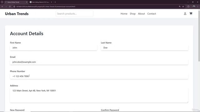 108 - User Account Details