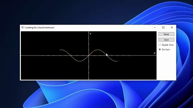 Looking for a local minimum (Derivative)