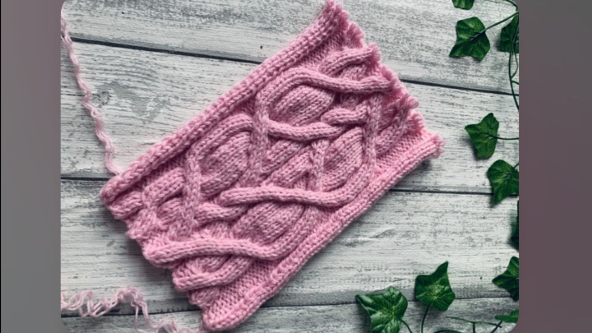 Необычный аран спицами. 29-51 ряд