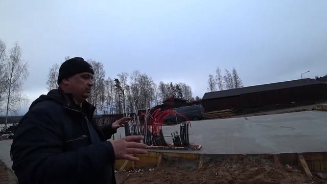 Ленинградская область. Фундамент - сложный каскадный фундамент УШП