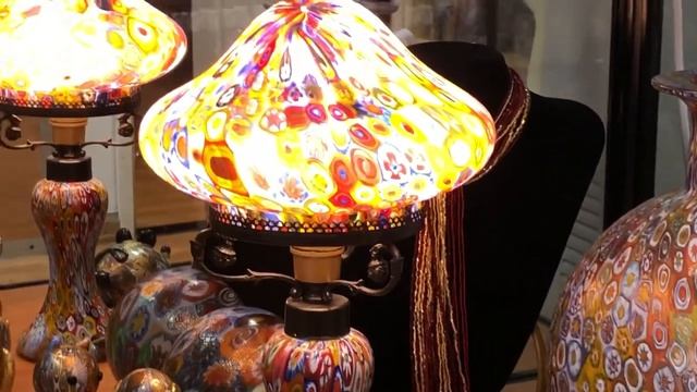 Лампа Настольная из Муранского стекла. Интернет-магазин Предметов Интерьера_ MURANO-CLUB