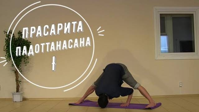 Прасарита падоттанасана I/ поза интенсивного вытяжения ног *4 (Техника выполнения асан йоги)