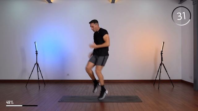 15-минутная тренировка для сжигания жира и кардио — ВСЕ СТОЯ — Без оборудования, без повторений