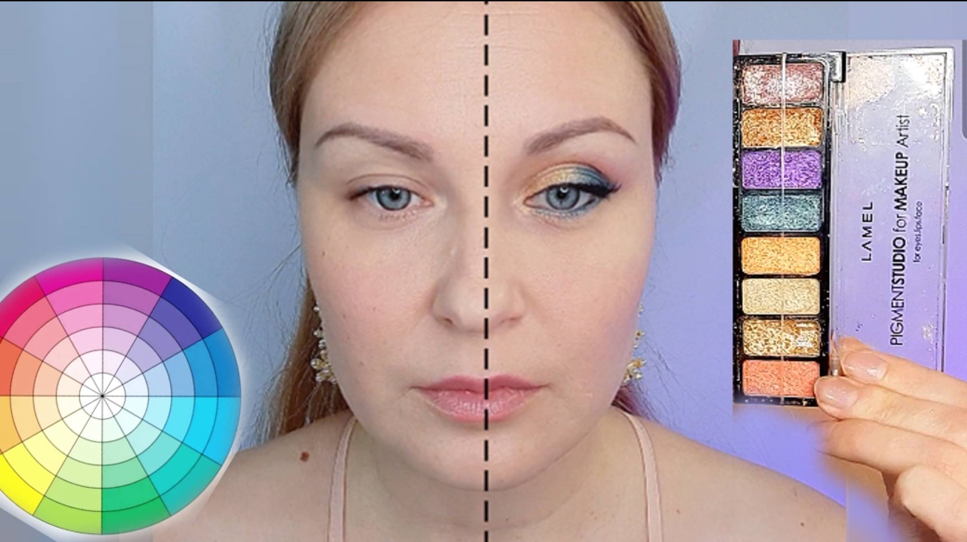 как увеличить глаза Макияжем, 3 цвета теней для век, лайфхак визажиста