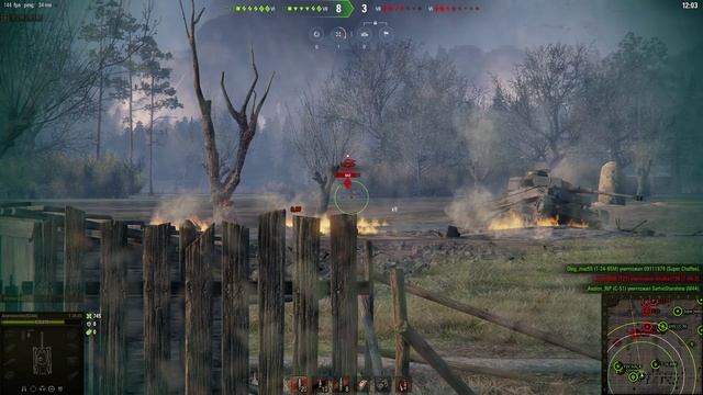 Мир танков. Студзянки. Не плохо пострелял на Т-34-85.