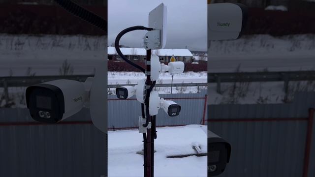 Комплект видеонаблюдения Tiandy + LTE интернет.