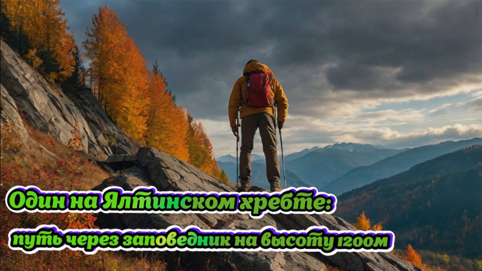 Осенний лес Ялта Заповедник. Дикими тропами подъем на плато.