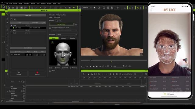 14_Realtime Facial Animations (iClone AccuLips & Blender Eevee)