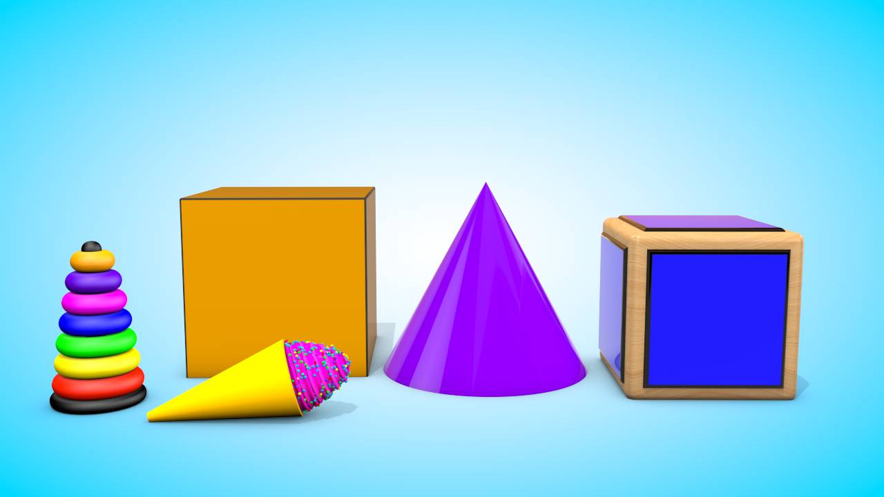 Учим геометрические фигуры с вашими маленькими детками