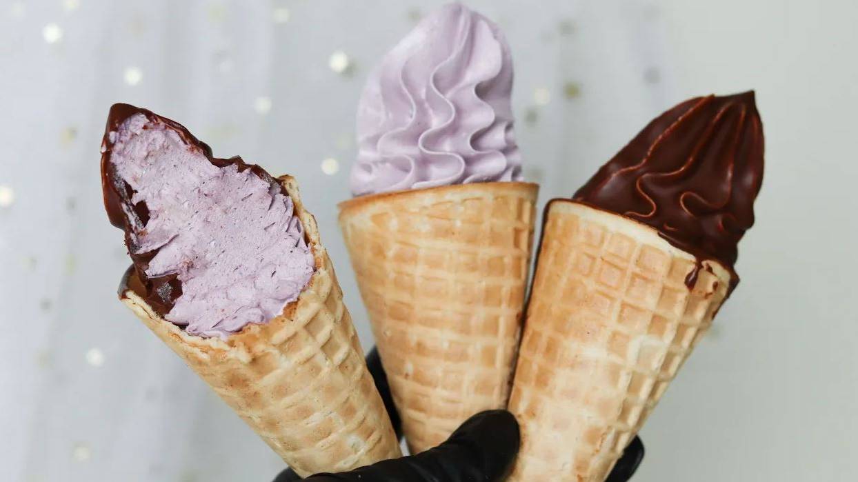 МОРОЖЕНОЕ КОТОРОЕ НЕ ТАЕТ🍦 ЗЕФИР ЧЕРНИКА-ЛИМОН