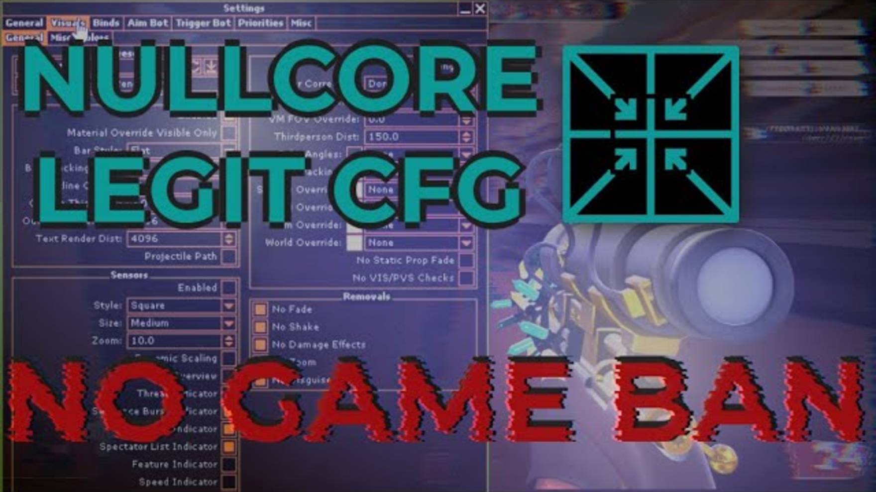 how to correctly configure nullcore to not get game banned in tf2