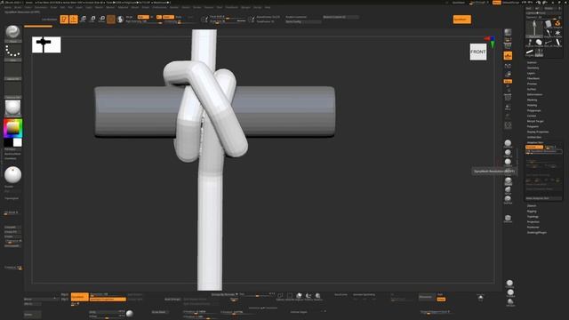 A simple way to create 3D knots in ZBrush
