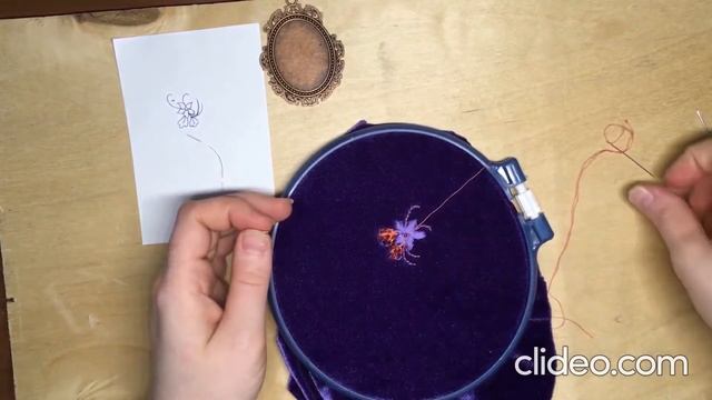 Мастер-класс «Вышитый медальон»