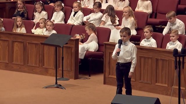 12/04/2022 Вечернее Богослужение с детским хором младшая группа