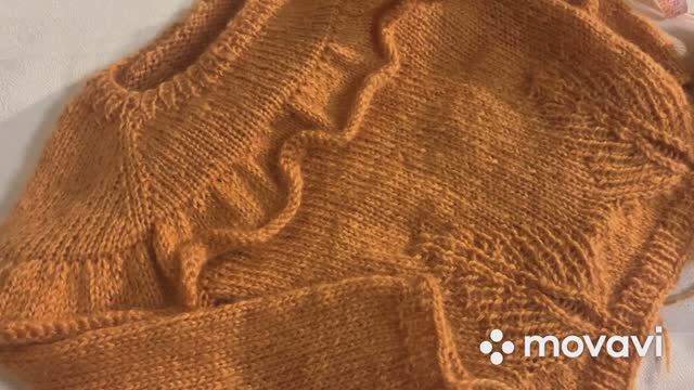 Кофта с воланом. Детская кофта спицами