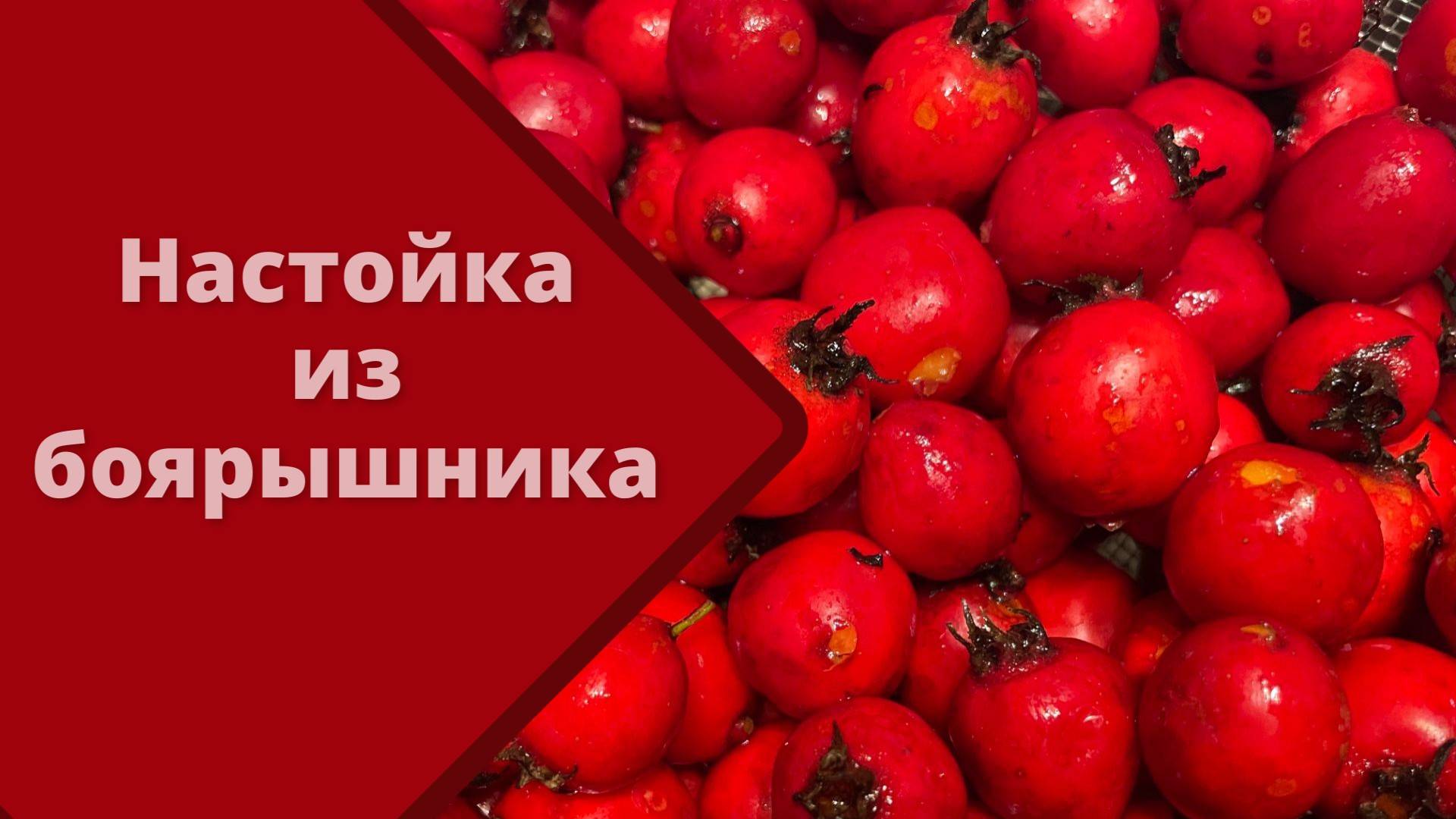 Настойка из боярышника