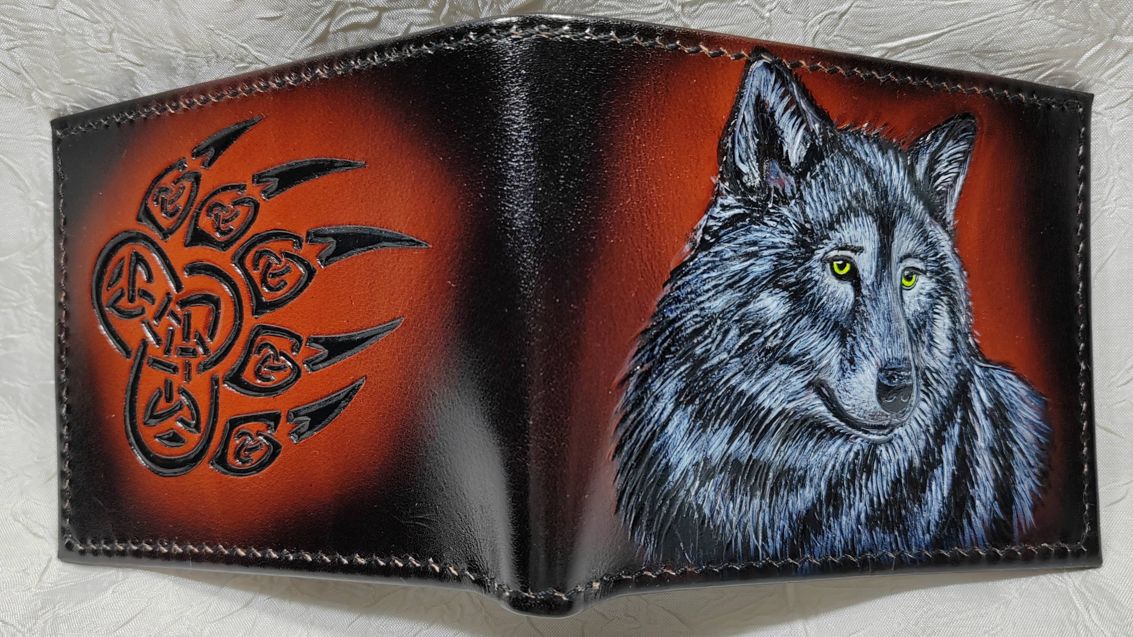 Кошелёк мужской. Изделия из кожи. СКСтиль. Видео обзор кошелька мужского:  Волк 2.