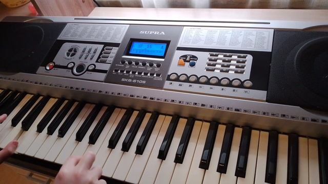 Играю на синтезаторе музыку из Пиратов, Терминатора и другие.