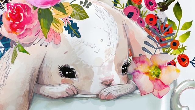 Зайчата в чашках_Dt3-28