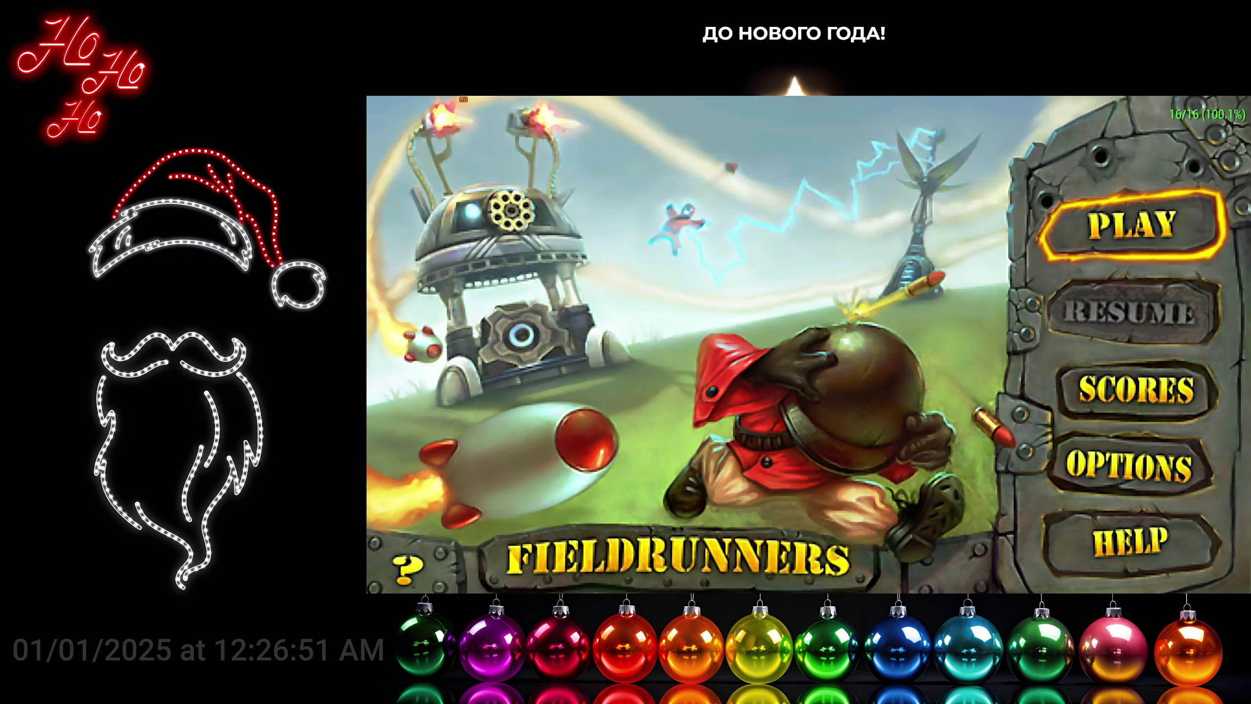 НОВОГОДНИЙ СТРИМ 2025! Играем в FIELDRUNNERS на PSP © Запись Не PRO Игры 2024-12-31_22-26-49