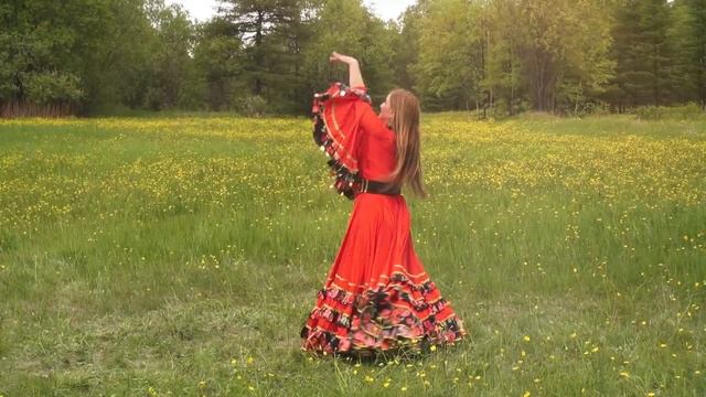 Цыганские танцы - Элина Василенко "Калина-малина". Хореограф А. Усанова. Школа танцев "Экспромт".