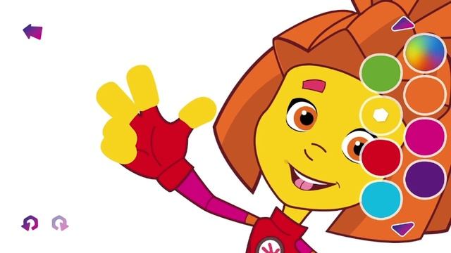 Фиксики Симка и Нолик. 16 увлекательная раскраска с анимациями!