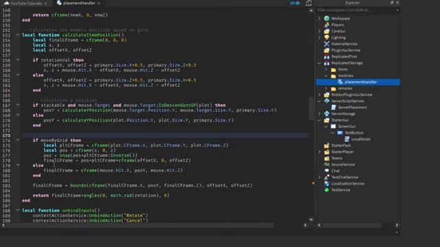 Placement System Tutorial - P10 (Roblox Studio)