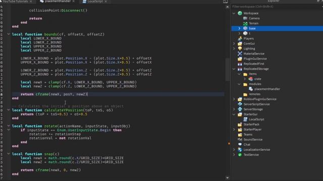 Placement System Tutorial - P7 (Roblox Studio)