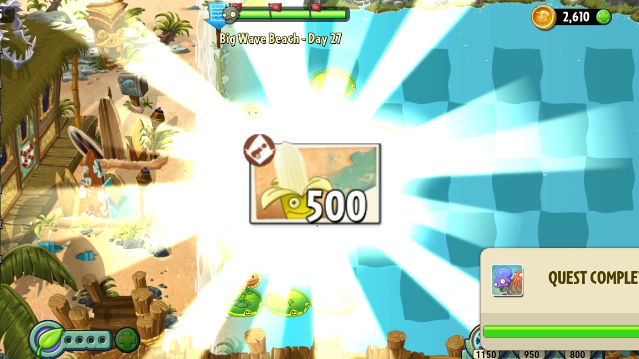 День 27 Большая Пляжная Волна (Big Wave Beach) Plants vs. Zombies 2