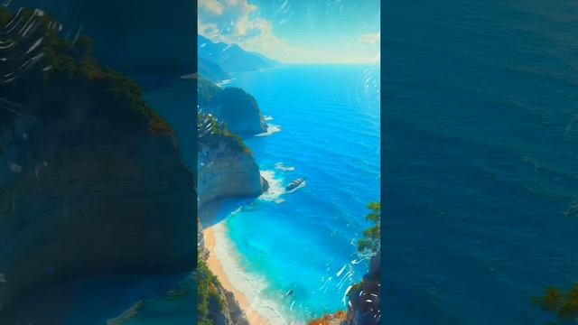 БУХТА С ЯХТОЙ. Видео для сна и РЕЛАКСАЦИИ.