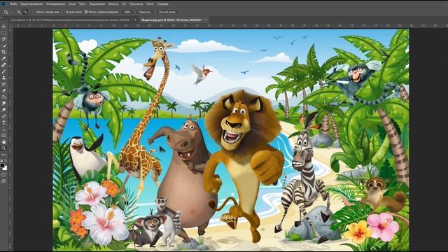 Фотомонтаж Детских фотообоев. Рио_Dt4-11