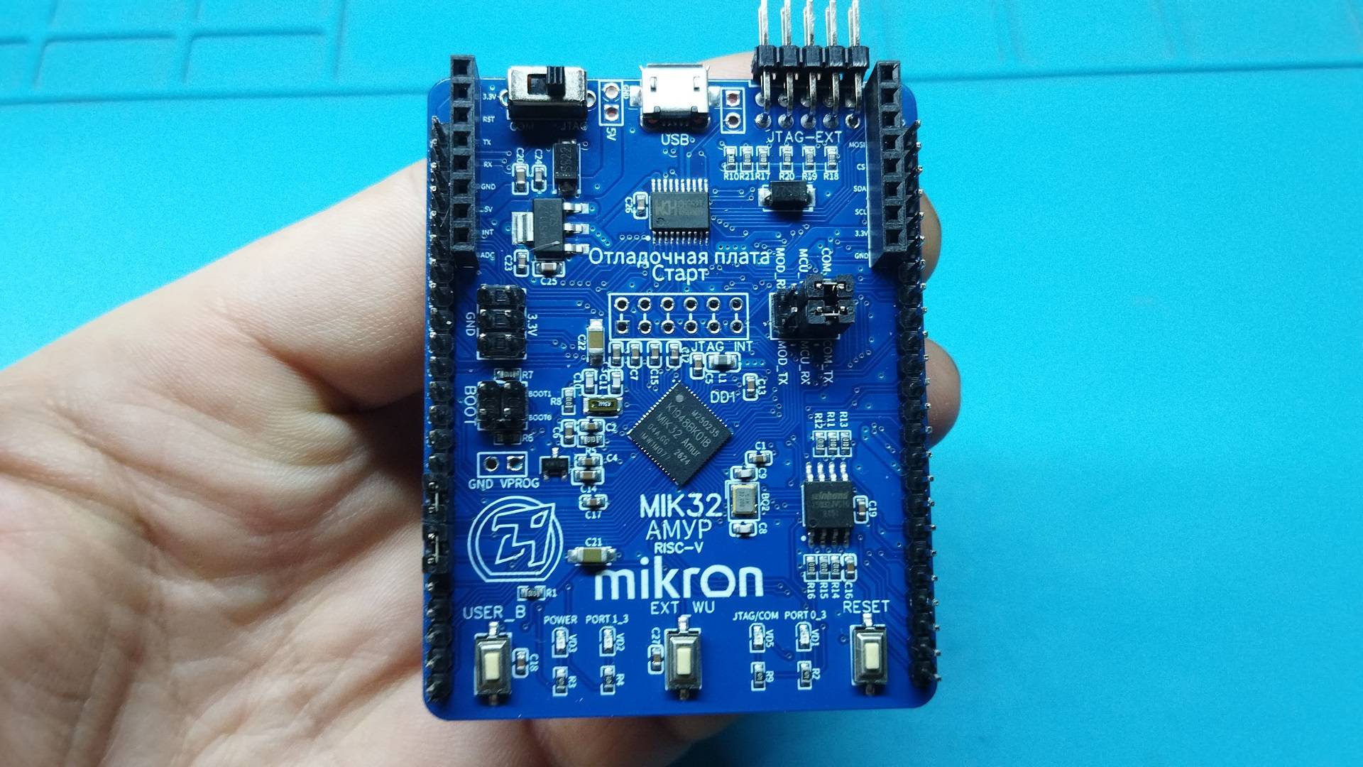 Амур на плате Старт от Микрон