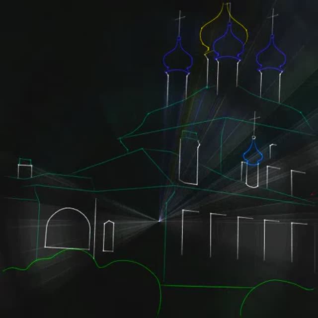 Памятник и церковь