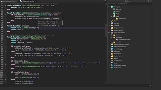 Placement System Tutorial - P5 (Roblox Studio)