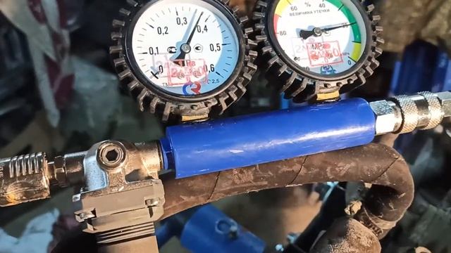 Тест утечек мотора #VG30  от Nissan Terrano1 #WD21 с последующей продувкой