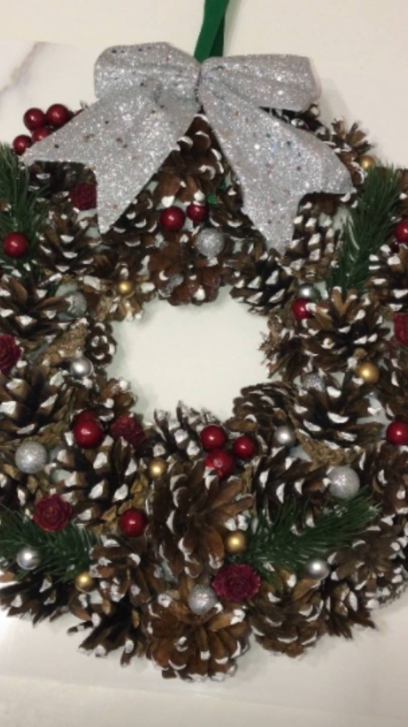 Новогодний венок мастер-класс